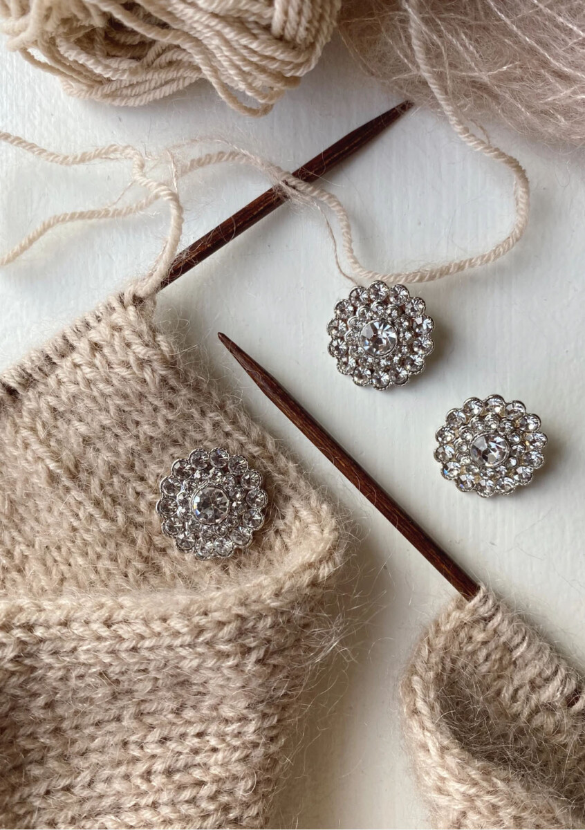 PetiteKnit Bling-knapp - Yllotyll