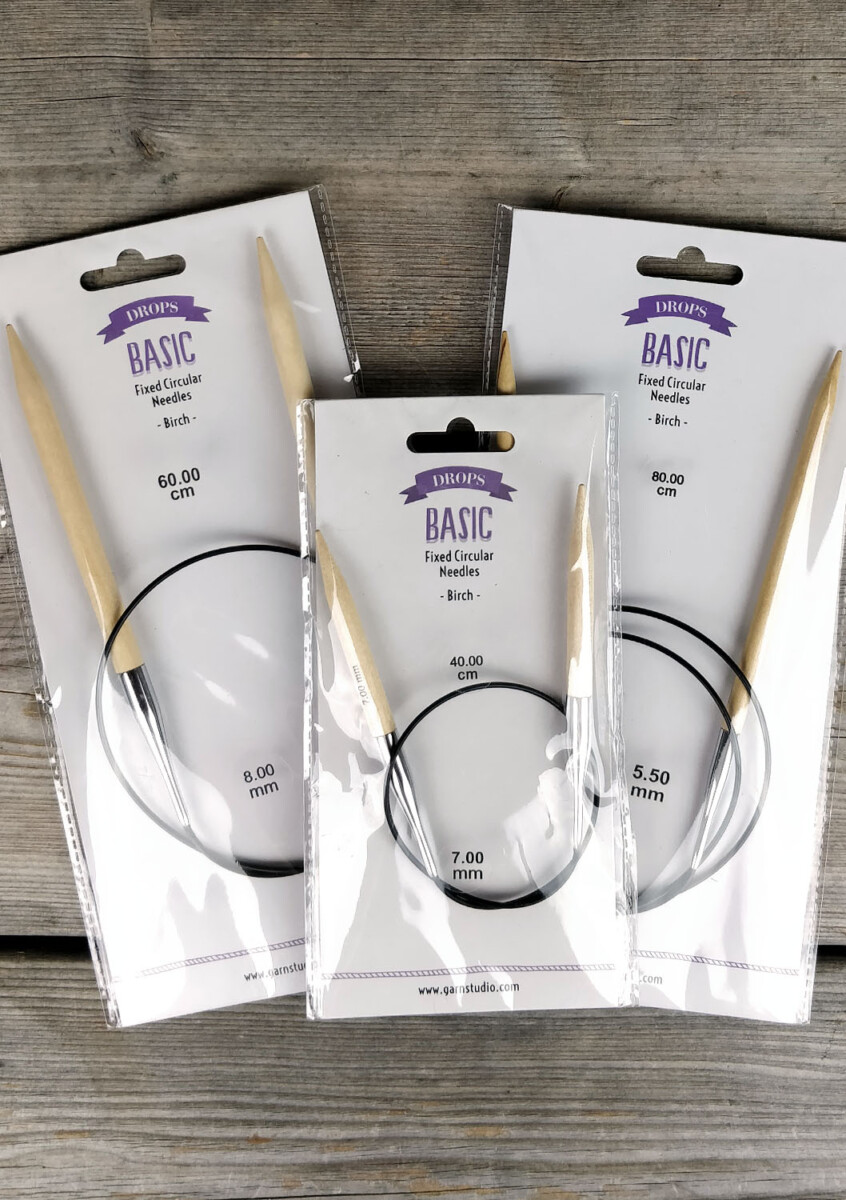 DROPS Basic Birch Rundsticka - Yllotyll